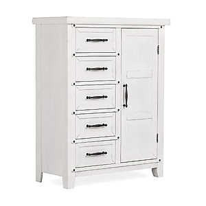 Evolur Andorra Chifferobe, Weathered White