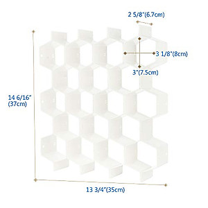 Dalanpa Drawer Divider Organizer Drawer Separator Honeycomb Drawer Divider