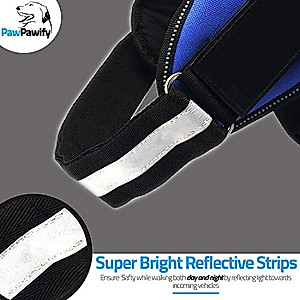 PawPawify Custom No Pull Dog Harness with Name and Phone Number, Heavy Duty Personalized Pet Vest to Prevent Tugging, Pulling, or Choking, Training and Walking