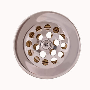 EZ-Flo Trip Lever Chrome Plated Brass Bath Drain Assembly with Drain Washer, 1-3/8 Inch x 16 Fine Thread, 35268