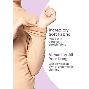 STRETCH IS COMFORT Girl's CREW Neck and Leggings Set Brown X-Large