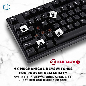 ikbc CD108 V2 Mechanical Keyboard, Cherry MX Blue Switch, Full Size with Mistel PBT Keycaps, Windows/Mac