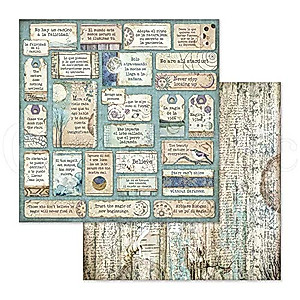 Stamperia International KFT Block 10 sheets - Double Face Cosmos, 30.5 x 30.5 (12" x 12"), Multicoloured