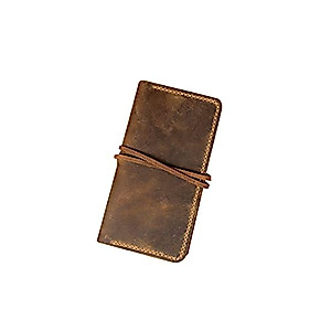 Personalized leather iPhone 11 Pro Max wallet Case/Vintage distressed genuine leather iPhone X XR XS Max Wallet case - IP005WS