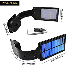 30LED Solar Headlight Outdoor Motion Sensor Solar Energy lamp for Garden Home Country Smart Remote Control Lamp Wall Lamp