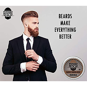 Rugged Roots Beard Oil and Conditioner Natural Beard Care Made with Tobacco Vanilla Scented Premium Oils- Softens Beard and Promotes Healthy Beard Growth-Small Gift for Men, Perfect Stocking Stuffer