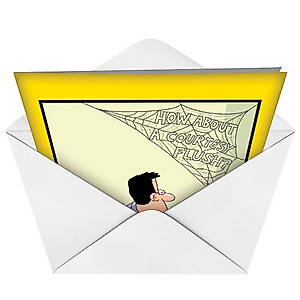 NobleWorks 8289 Courtesy Flush Humorous Birthday Paper Card with Envelope