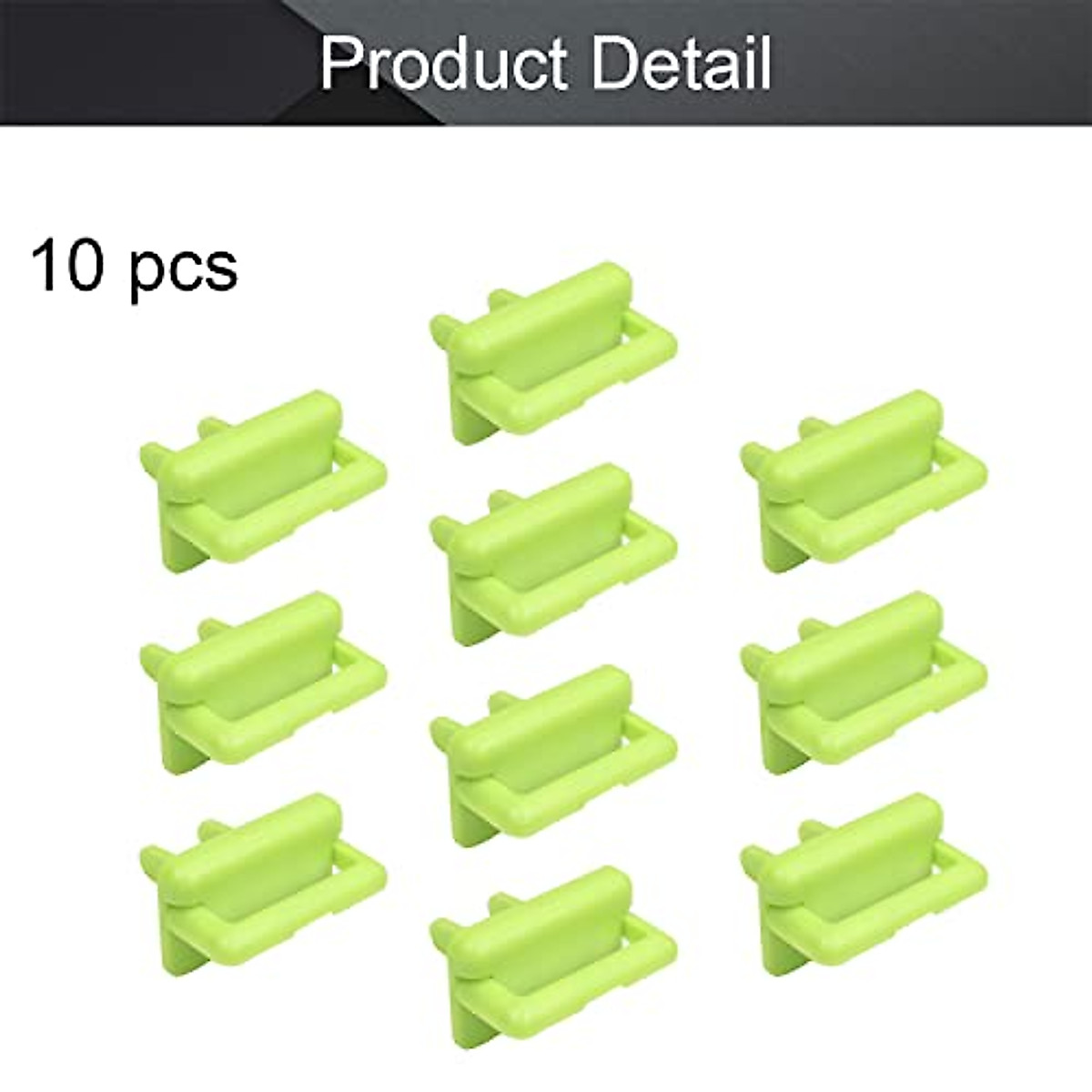 Fielect Outlet Plugs Covers Childproof Outlet Covers Protectors Electric Socket Cover Electrical Protector 2-Pin Green 10Pcs