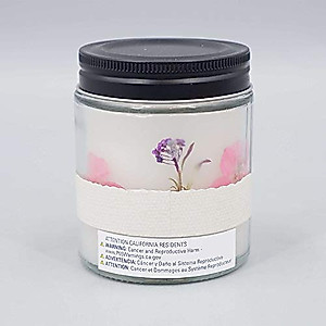 Bee & Willow Home Silver Peony 7.7 oz. Spring Floral Glass Jar Candle