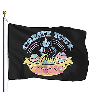 Flags 3x5 Outdoor name cat horn Flags create your own magic Flags for Room Teen Cool Flag 3x5 Outdoor Indoor Decoration for House 3x5 Ft, Birthday Gifts for Women