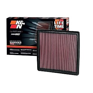 K&N Engine Air Filter: Increase Power & Towing, Washable Replacement Air Filter: Compatible 2007-2021 Ford/Lincoln Truck/SUV (F150, Raptor, Expedition, Navigator, F250, F350, F450, F550, F650) 33-2385