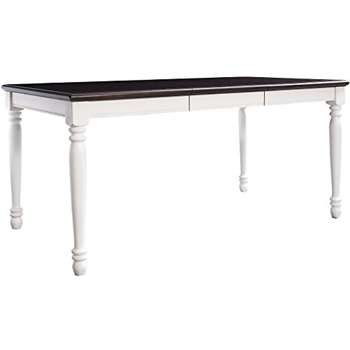 Crosley Furniture Shelby Dining Set with Table and Extension Leaf, 7-Piece (6 Chairs), Distressed White