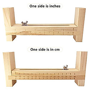 Xximuim Paracord Jig Bracelet Maker Wood Jig Bracelet Maker U Shape Clear Scale Bracelet with 2 Clamp DIY Hand Knitting Bracelet Jig Bracelet Braiding Tool (Style 1)