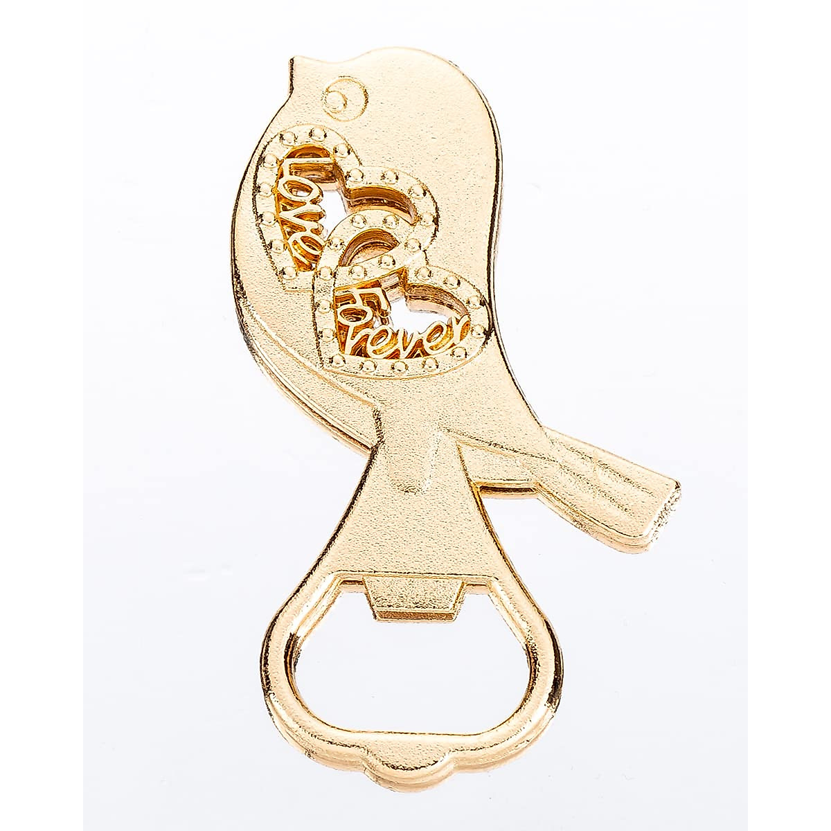 50 Packs Lovebirds Shape Love Forever Heart Design Bottle Openers for Wedding Favors to Guests, Bridal Shower Party Gifts, Souvenirs or Decorations for Guests (Lovebirds)