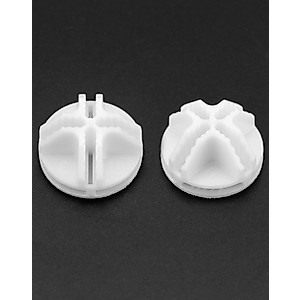 QWORK Wire Storage Connectors, 100 Pcs Grid Connectors Clips Modular Storage Cubes Interlocking Buckle, White