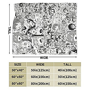 Anime Sexy Waifu Hentai Ahegao Face All Season Fleece Blanket Throw Ultra Soft Flannel Blanket Digital Printed Premium Fluffy Microfiber Fleece