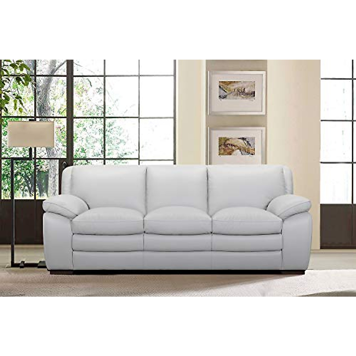 Armen Living Zanna Sofas, 91.38" W, Dove Gray