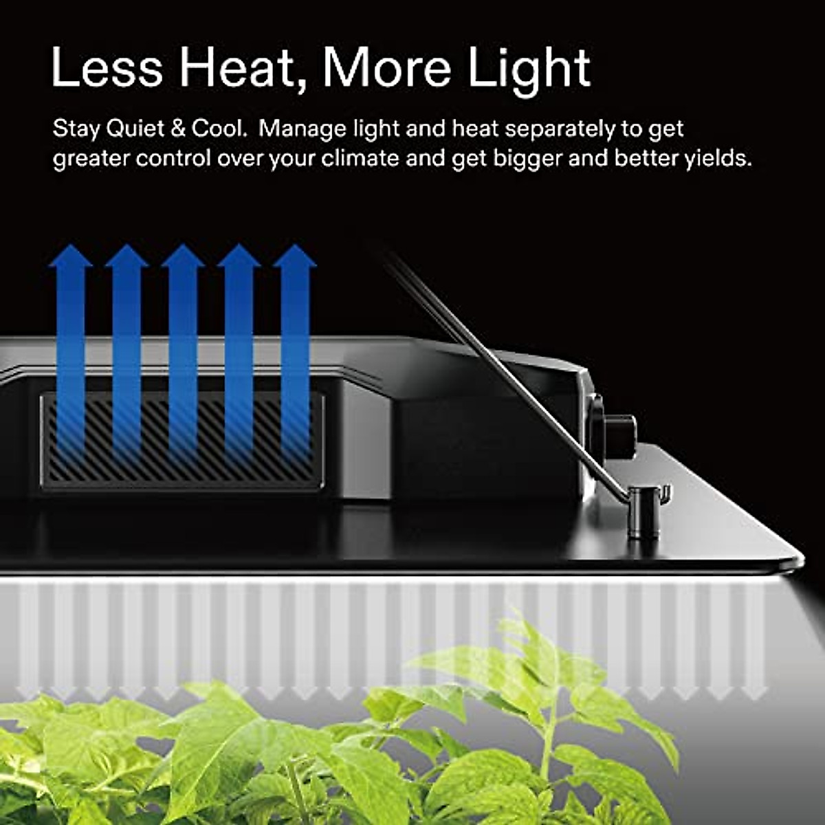 VIVOSUN VS2000 LED Grow Light with Samsung LM301 Diodes & Brand Driver Dimmable Lights Sunlike Full Spectrum with Grow Room Glasses for Seedling Veg & Bloom Plant Grow Lamps for 4x2/3x3 Grow Tent