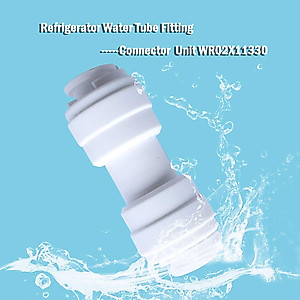 5/16" to 5/16" Refrigerator Water Line Tube Connector Unit Compatible with GE Replace WR02X11330