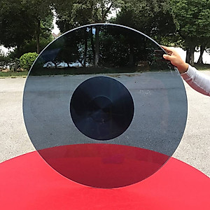 10MM Thick Lazy Susan, 24'' 28'' 32'' 36'' 40'' Large Tempered Glass Turntable Serving Plate,360-degree Dining Table Rotating Tray,Smooth/Silent/Durable (Size : 24in/60cm)