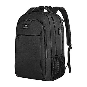 FR Fashion Co. Water-Resistant Travel Backpack | Anti-Theft Pocket | 15.6" Laptop Compartment | Padded Straps | USB Port Grey