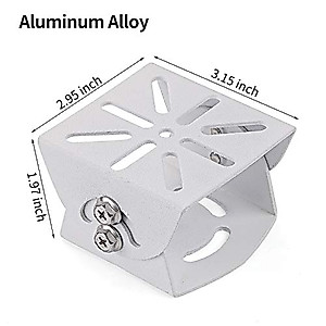 ALERTCAM Adjustable Angle Indoor/Outdoor Mount for Ring Spotlight Cam Wired, Ring Spotlight Cam Battery, Ring Spotlight Cam Plus/Pro, Aluminum Alloy Material (1Pack, White)
