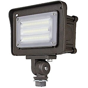 DAKASON 30W LED Flood Light Outdoor, Dusk-to-Dawn Photocell 180° Adjustable Knuckle, 3900LM 5000K Replaces 100W HPS/MH, IP65 Waterproof Outdoor Security Lighting Fixture, 100-277Vac, ETL Listed