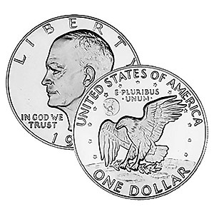 1977 P, D 2 Coin Set Eisenhower Dollars Uncirculated