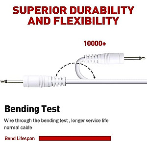 UDATON 2 Pack DC Charging Cable, USB DC 2.5 mm Fast Charger Cord Adapter Replacement Cable