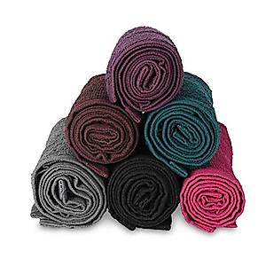 Arkwright Bleach Proof Salon Towels - Pack of 12 - Highly Absorbent, 100% Cotton, Quick Dry Spa Face Towel for Hair Stylist, Barber, Pedicure, and Esthetician, 16 x 27 in, Black