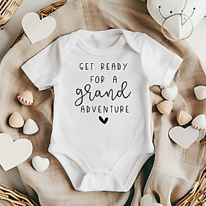 Pineapple Pancake Kids Pregnancy Announcement For Grandparents Get Ready for a Grand Adventure Infant Bodysuit