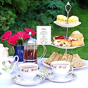 KIMOBER 10PCS 8.75" Tall Table Number Holders, Round Place Card Holder,Tabletop Memo Note Stand Picture Photo Picks Card Clips for Wedding Birthday Party(Gold)