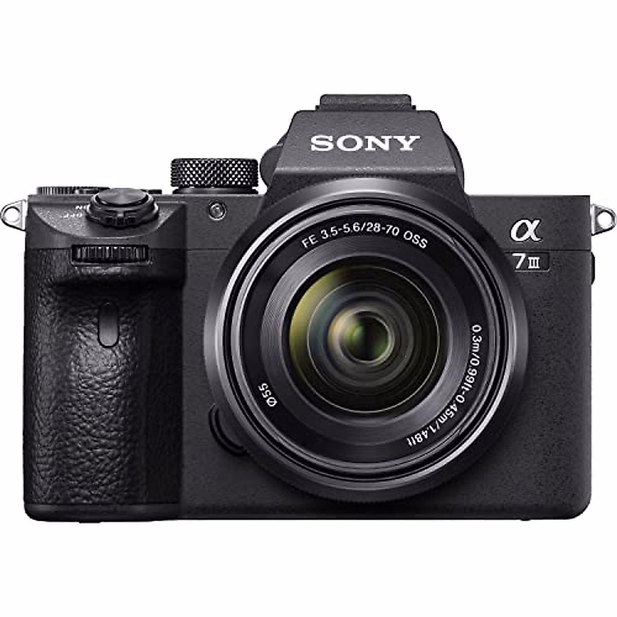 Camera Bundle for Sony a7 III Mirrorless Camera with FE 28-70mm f/3.5-5.6 OSS, E 55-210mm f/4.5-6.3 OSS, 500mm f/8.0 Manual Focus Lens + Accessories (Renewed)