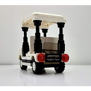 Building Brick Toys MOC City Town Village Golf Cart Compatible with All Major Brands Gulf Buggy for Kids Ages 4+ Great Gift Ideas AFOL