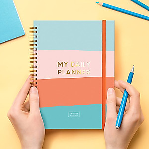 Sweetzer & Orange Undated Planner with Meal, Habit and Routine Tracker, Daily To Do List - Weekly and Monthly Goal Agenda Foil Notebook Organizer for 2023, Students, College, Work, ADHD, Fitness, Productivity