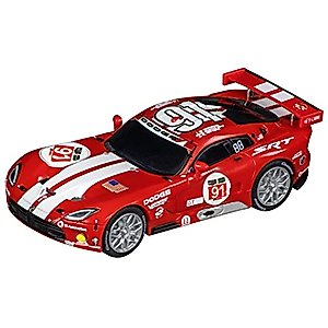Carrera 64209 SRT Viper GT3 SRT Motorsport No.91 1:43 Scale Analog Slot Car Racing Vehicle GO!!! Slot Car Toy Race Track Sets