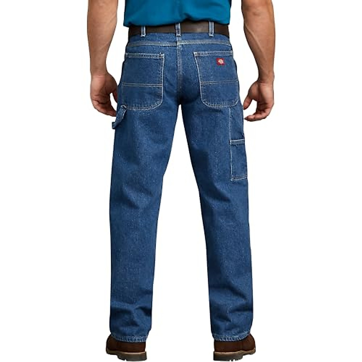 Dickies mens Relaxed Fit Carpenter jeans, Stone Washed, 38W x 32L US