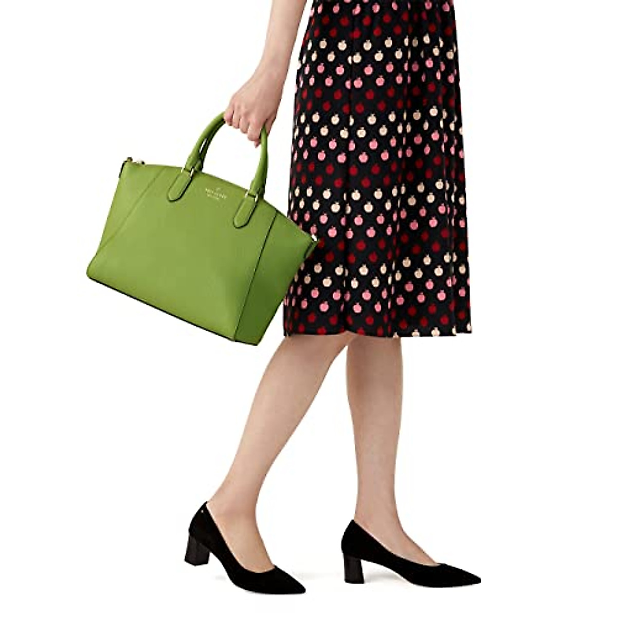 Kate Spade New York Parker Medium Leather Satchel Kelp Forest