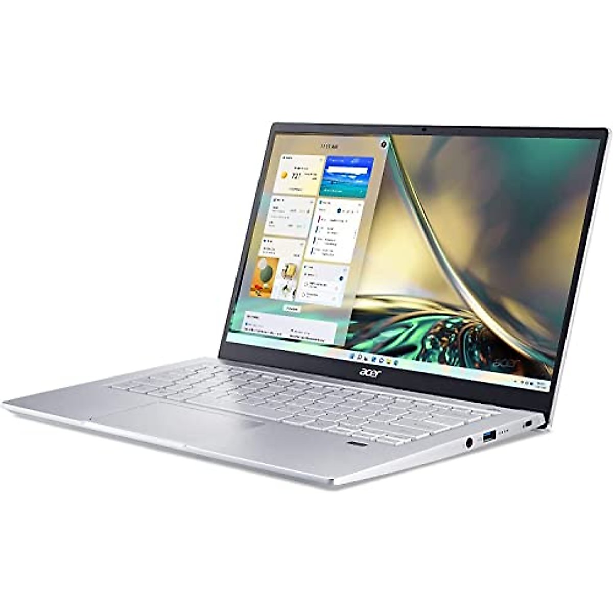 Acer 2023 Newest Swift 3 Intel Evo Thin & Light Laptop, 14" FHD Display, Intel Core i7-1165G7, 8GB LPDDR4X, 512GB SSD, Intel Iris Xe Graphics, Fingerprint Reader, Windows 11, Sparkly Siliver