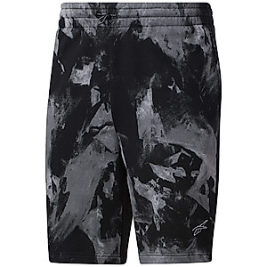Reebok Men's Standard Graphic Shorts, Black, XX-Large