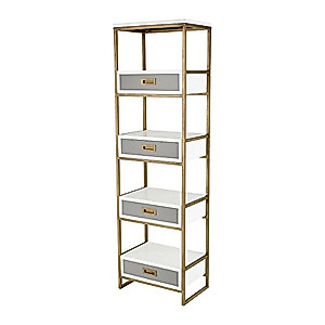 Elk Home 351-10293 Olympus Shelving Unit Bookcase in Gold