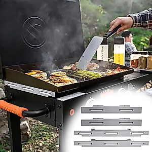 Wind Guards for Blackstone 28 Inch Griddle, Blackstone Griddle Accessories Stainless Steel Magnetic Wind Screen, Protect Flame Hold Heat, Save Gas, Fit with Rear Grease Cup, Hood and Side Shelf