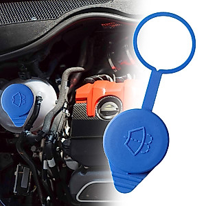 AUCELI 2 Pcs Windshield Wiper Washer Reservoir Fluid Tank Cap, Wiper Water Tank Lid Bottle Cap, Replacement Bottle Cap of Automobile Liquid Tank Fit for Most Car, Universal Vehicle Accessories