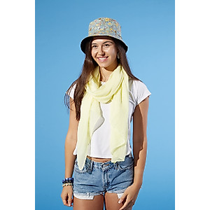 Hadley Wren Women's Reversible Bucket Hat, Floral Green, One Size