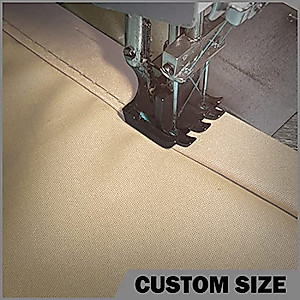 ShadeMart 9.5' x 9.5' Beige Square Waterproof Sun Shade Sail Canopy Awning, 95% UV Blockage & Water Resistant smTADS9, Outdoor Backyard Patio Garden Carport - We Make Custom Size