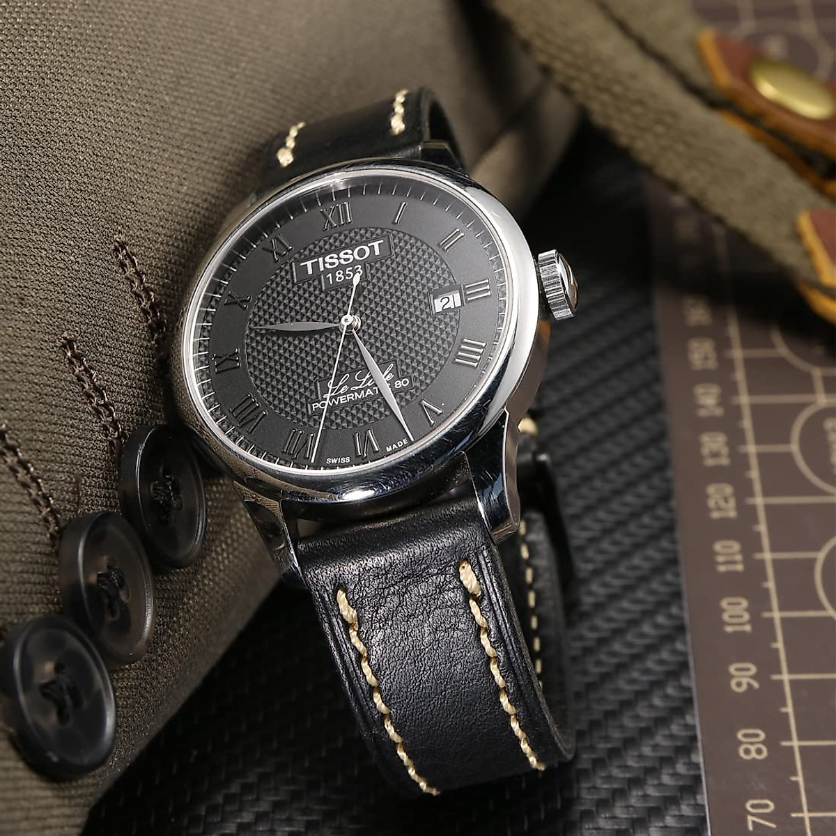 REZERO Handmade Genuine Leather Watch Band, Vegetable Tanned Leather, Oil-Waxed Watch Straps Replacement 18mm 19mm 20mm 21mm 22mm 23mm 24mm 26mm for Men, Women