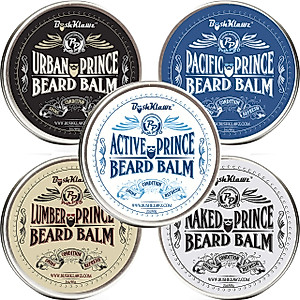 Naked Prince Scent Free All Natural Beard Balm Leave in Conditioner Beard Butter Moisturizer Premium Scentless Fragrance-Free Great for Hunters - Best Leave in Conditioner Balm for Bearded Men
