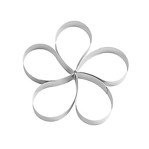 3.5 inch Paisley Cookie Cutter Set - 5 Piece - Stainless steel