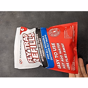 Fly Trap Bait Refills 3x30g. Natural Fly Magnet Bait Refill for All Reusable Outdoor Fly Traps. Fly Bait Refill Packets Fly Attractant Fly Bait Granules. Fly Trap Attractant