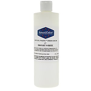 Food Coloring AmeriColor - Bright White Soft Gel Paste, 20 Ounce